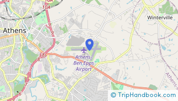 Athens Ben Epps oro uostas | Zemelapis.lt