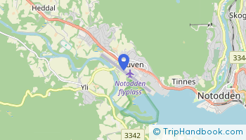 Notodden oro uostas | Zemelapis.lt