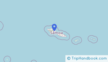 Samoa žemėlapis – Samoa kelių žemėlapis | Zemelapis.lt